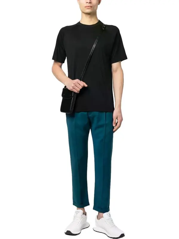 Zegna Short-sleeve Wool T-shirt - Black