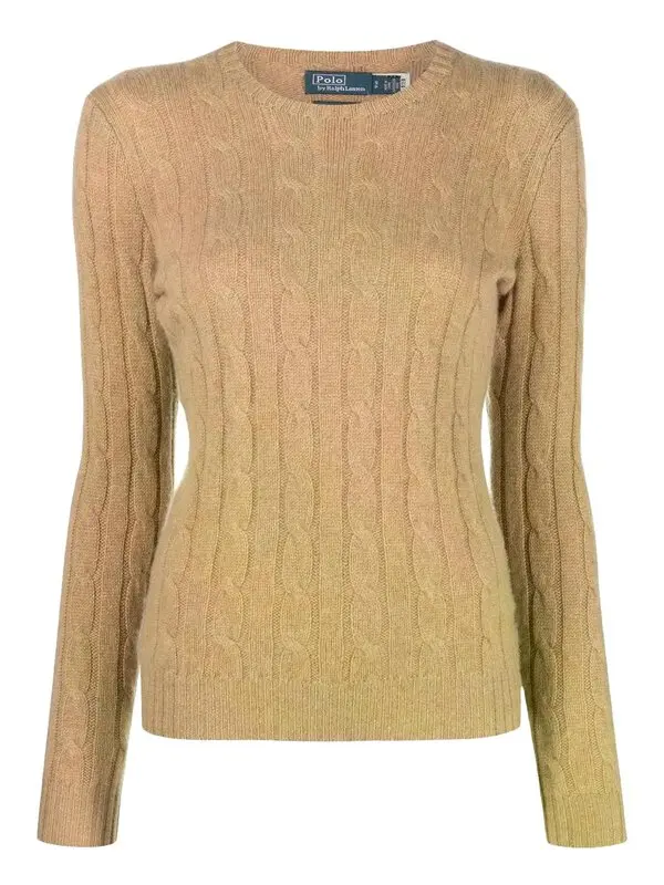Polo Ralph Lauren Cable Knit Cashmere Jumper - Neutrals