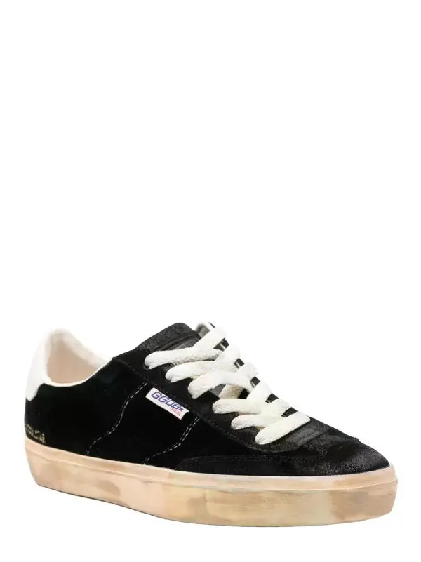 GOLDEN GOOSE Soul Star Velvet Sneakers - Black