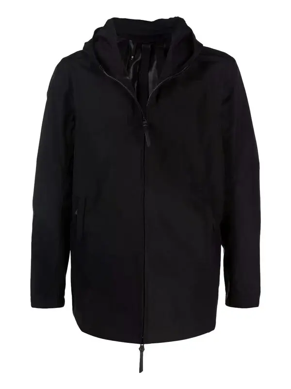 Boris Bidjan Saberi Hooded Zip-up Jacket - Black