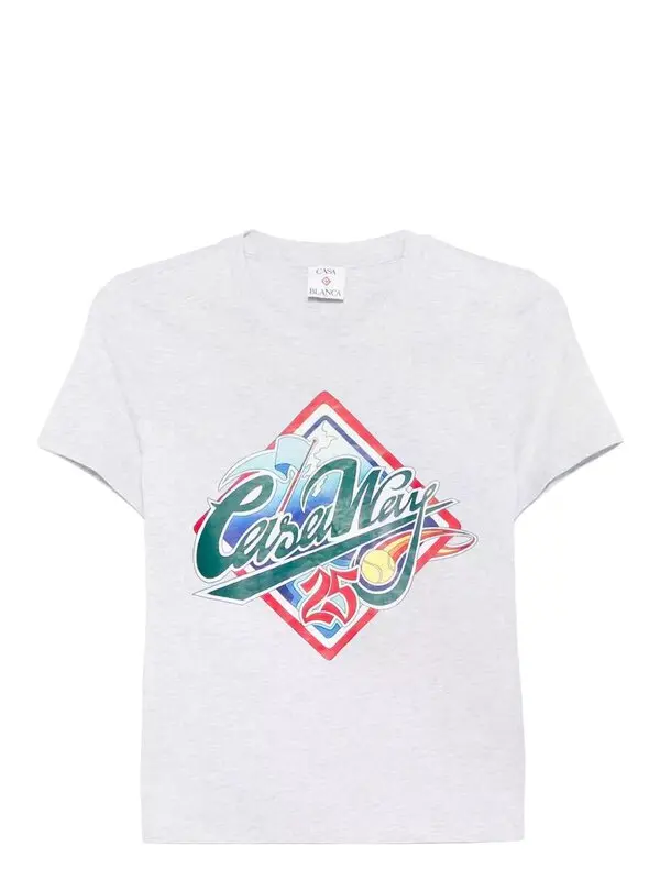 Casablanca Organic Cotton Graphic T-shirt - Grey