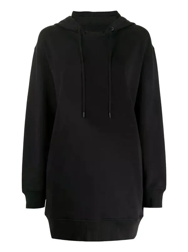 3.1 Phillip Lim Drawstring-hood Sweatshirt Dress - Black