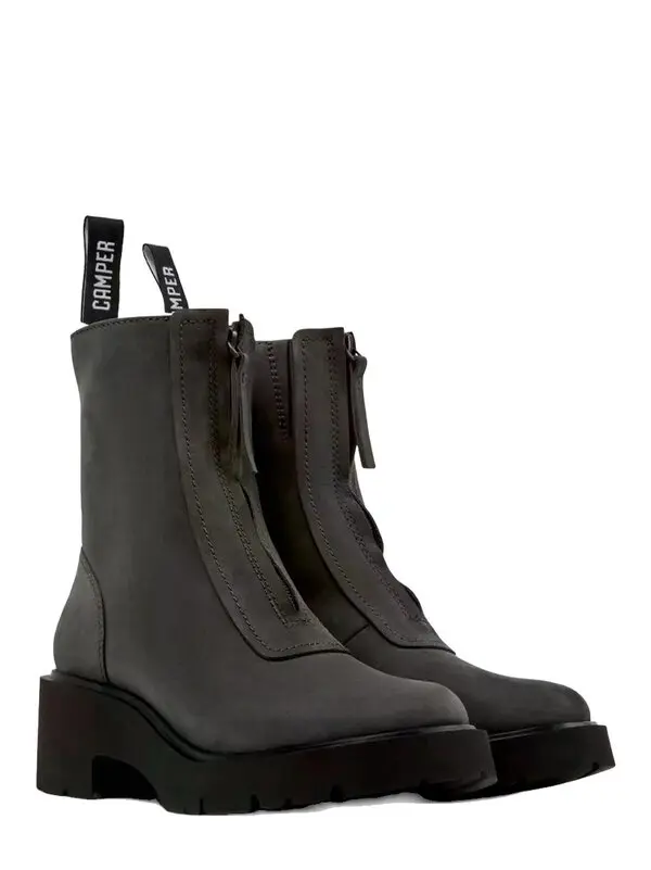 Camper Milah Zip-up Ankle Boots - Grey