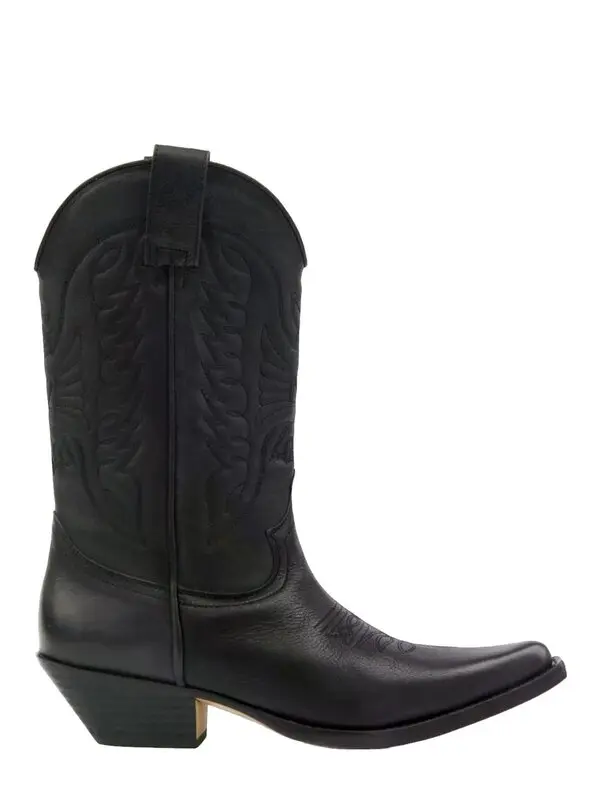 MAISON MARGIELA Western-style Panelled Boots - Black