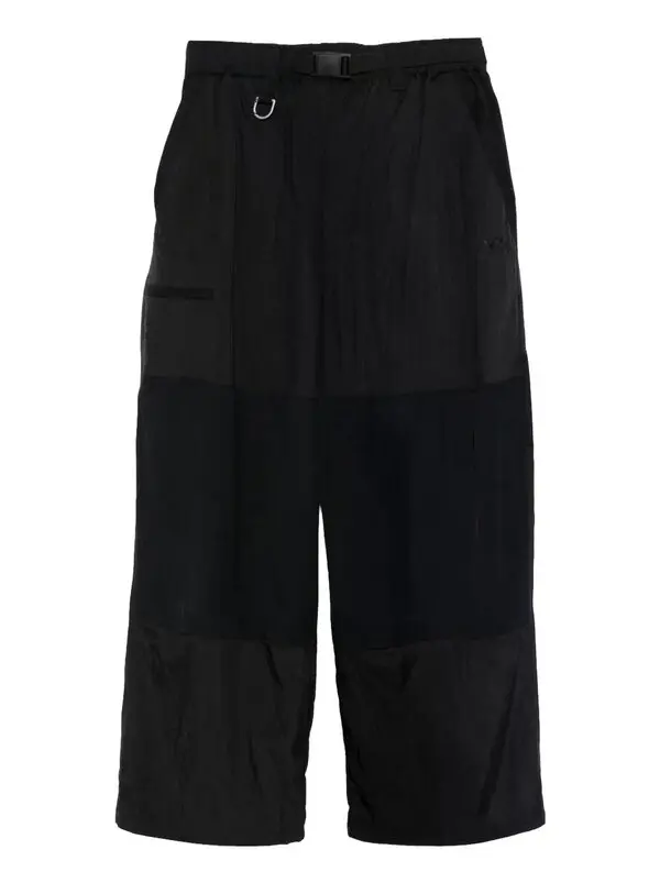 Y3 Logo-print Wide Track Pants - Black