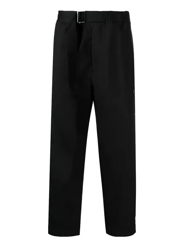 OAMC Belted Cropped Trousers - Black