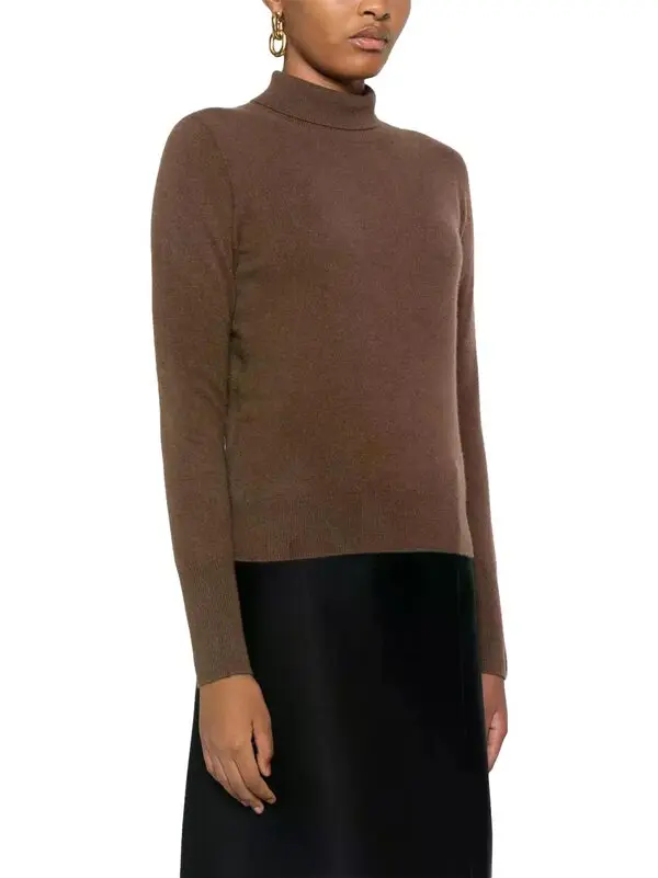 JOSEPH Cashmere High-neck Sweater - Brown
