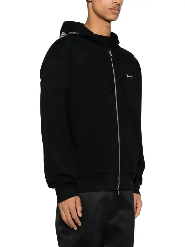 Givenchy Objects-print Hoodie - Black