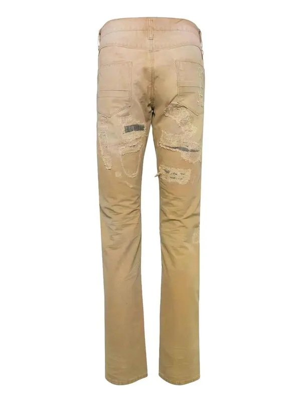 PRIVATE STOCK LABS The Louis Cotton Straight Trousers - Neutrals