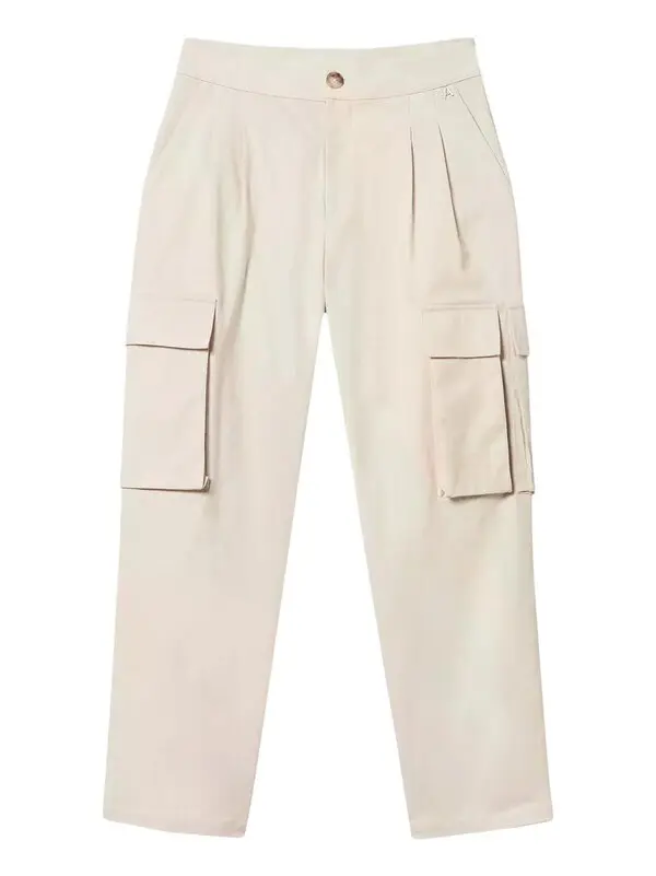 TWINSET Asymmetric Cargo Pockets Trousers - Neutrals
