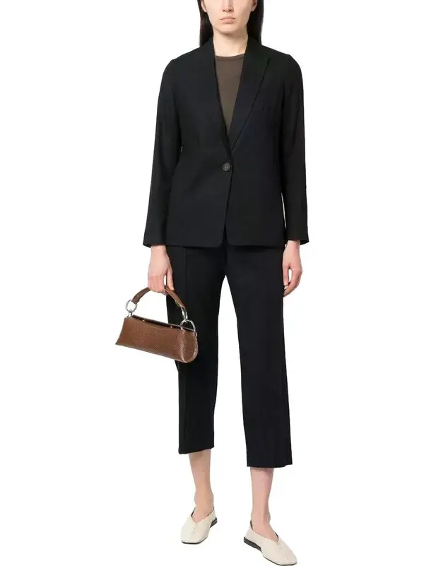Vince Single-breasted Linen-blend Blazer - Blue