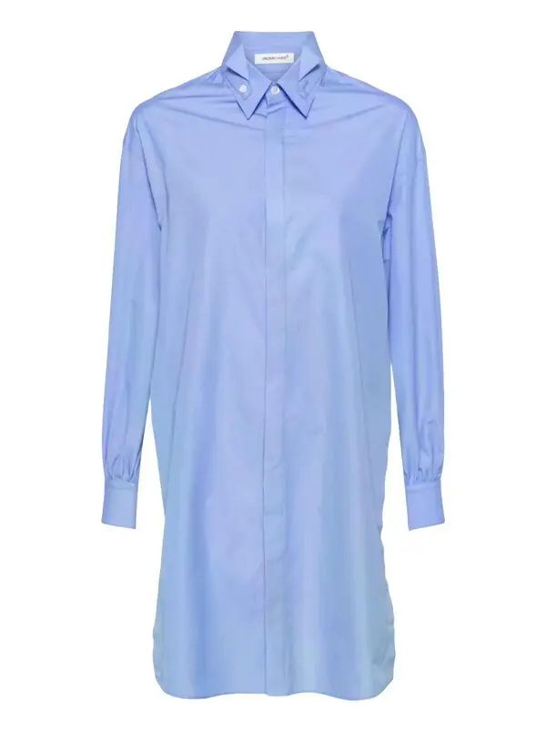 Undercover Panelled Cotton Shirt - Blue