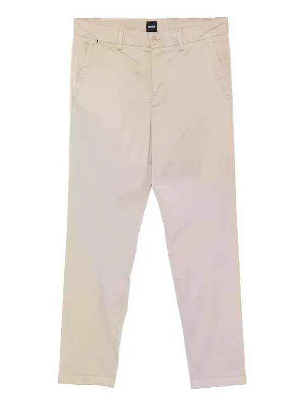 BOSS Logo-patch Trousers - Neutrals
