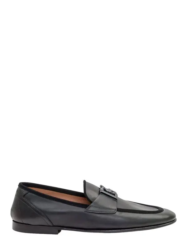Dolce & Gabbana Logo Plaque Loafers - Black