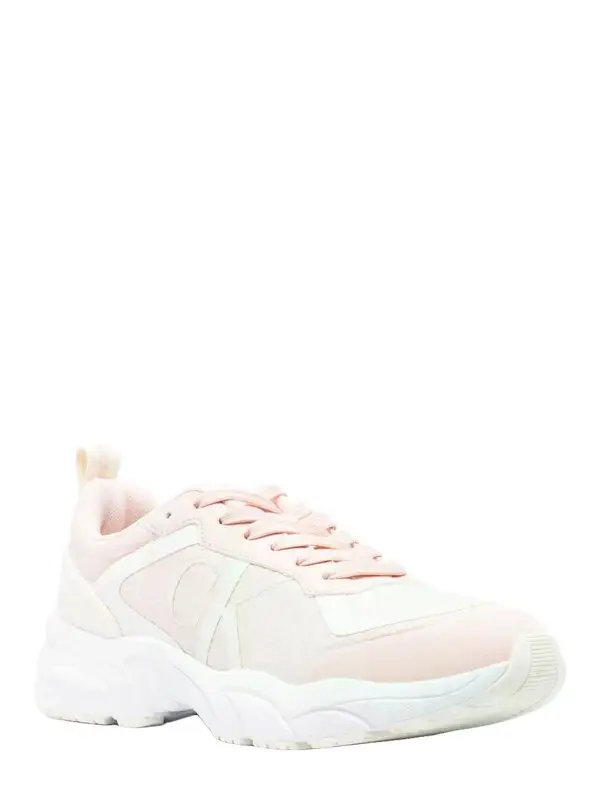 Calvin Klein Logo Print Low Top Sneakers - Pink