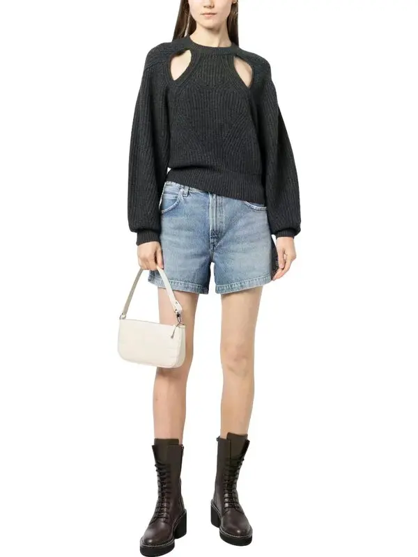 AGOLDE Magda Denim Shorts - Blue