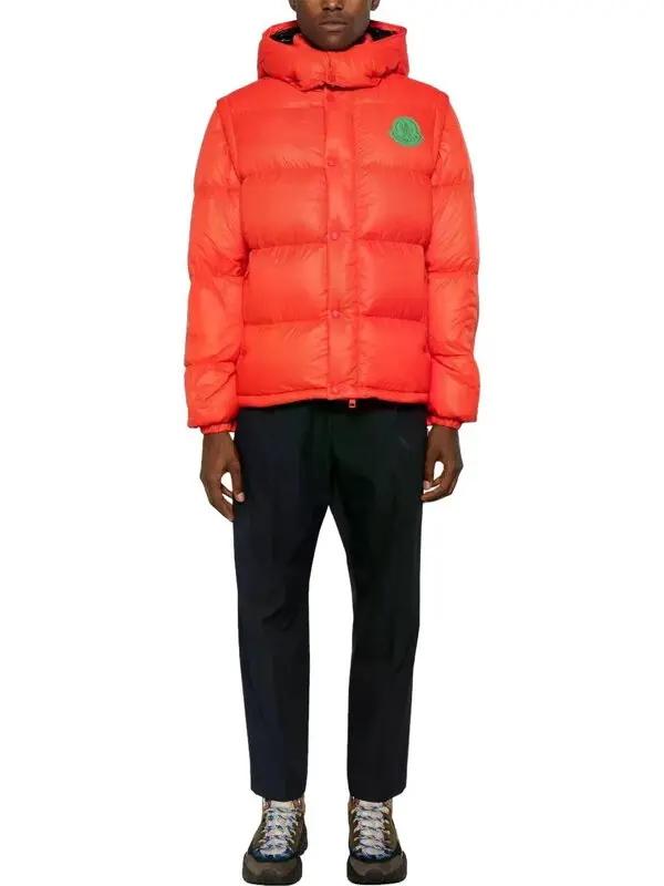 Moncler Cyclone 2-in-1 Padded Jacket - Orange