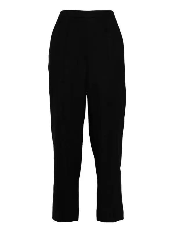 Vince Brushed Mid-rise Trousers - Black