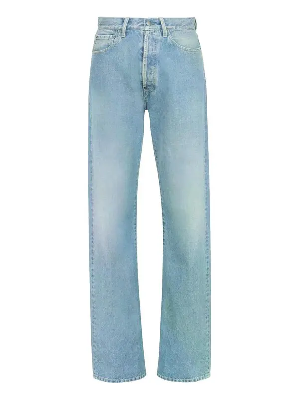 MAISON MARGIELA Straight-leg Turn-up Jeans - Blue