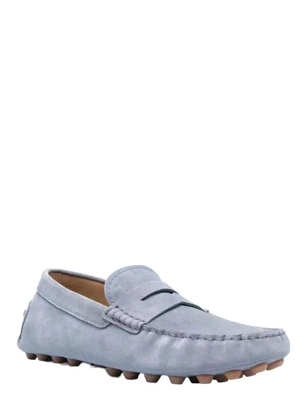 TOD'S Gommino Suede Driving Loafers - Blue