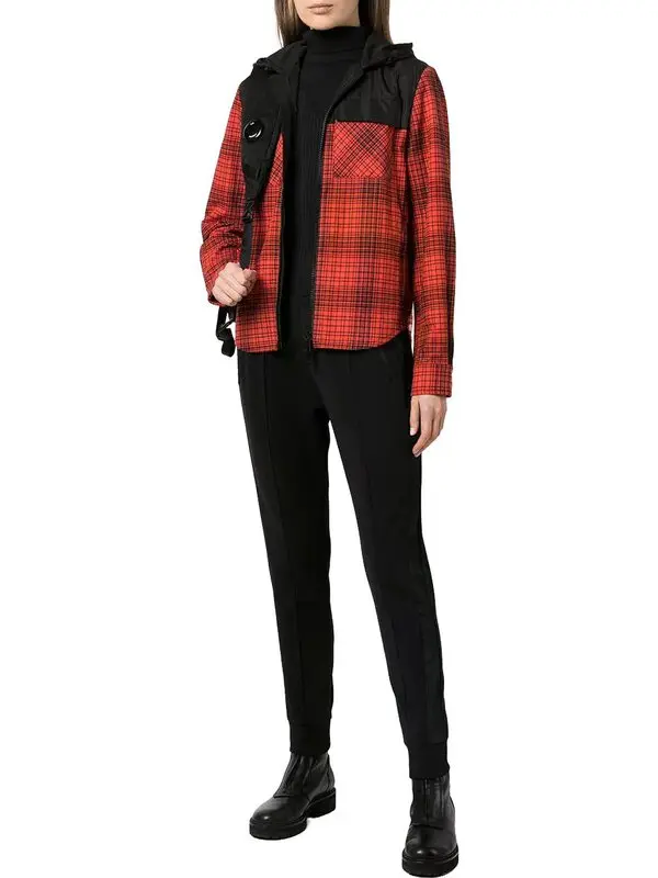 Aztech Mountain Plaid Zip-up Hoodie - Red