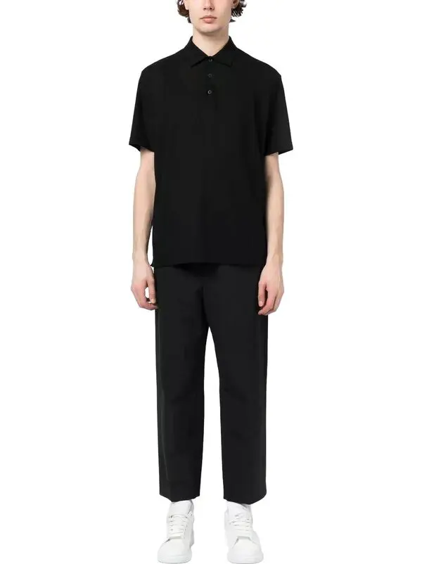 Herno Short-sleeved Polo Shirt - Black