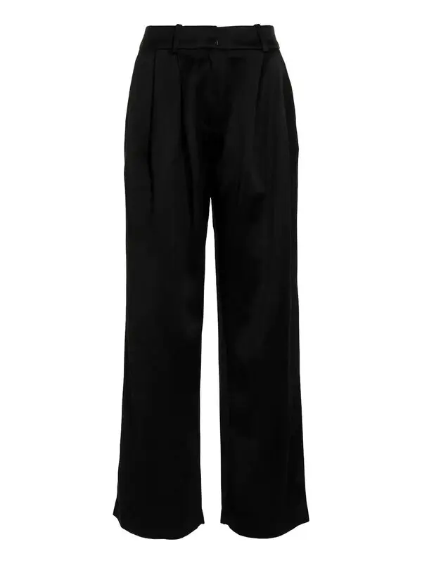 CAPASA MILANO Pleated Trousers - Black