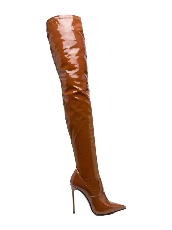 LE SILLA Eva Thigh-high Stiletto Boots - Brown