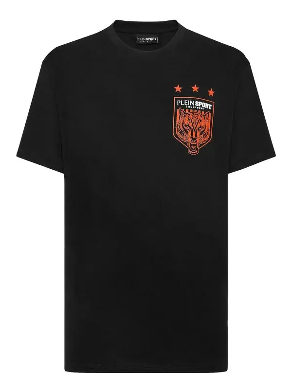 PLEIN SPORT Tiger Crest Edition Cotton T-shirt - Black