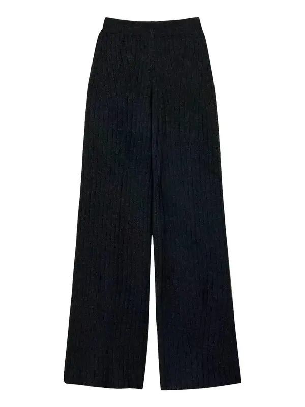 TWINSET Knitted Palazzo Trousers - Grey