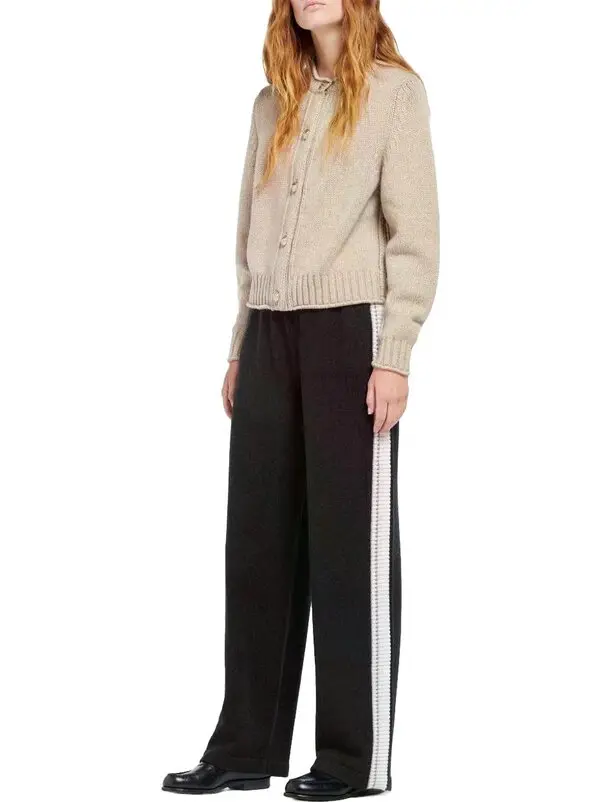 BARRIE Chunky Cashmere Cardigan - Neutrals