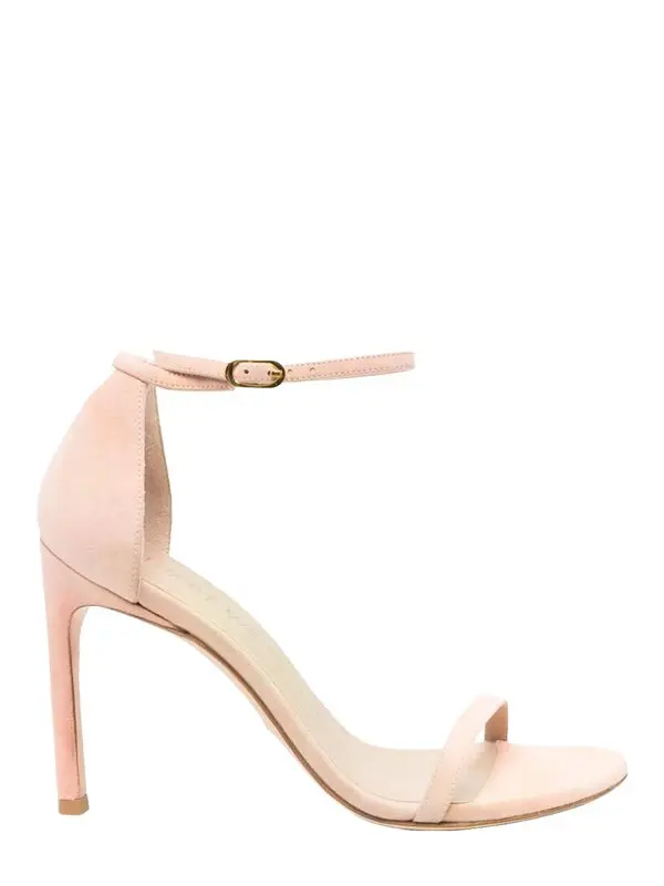STUART WEITZMAN Nudistsong 105mm Suede Sandals - Neutrals