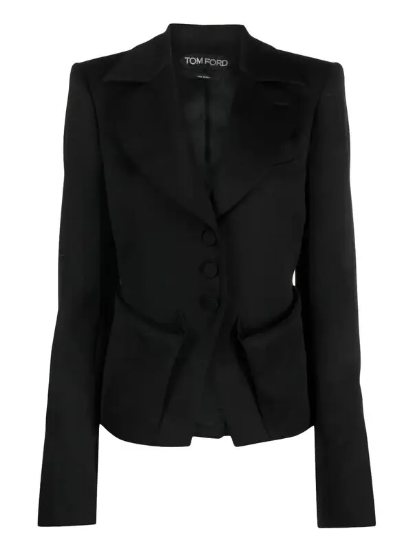 TOM FORD Tailored Single-breasted Blazer - Black
