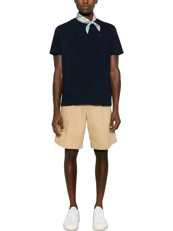 Etro Pegaso-embroidered Cotton T-shirt - Blue