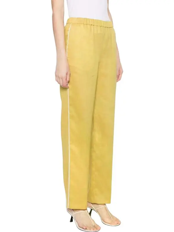 Fabiana Filippi Tapered-leg Linen Trousers - Green