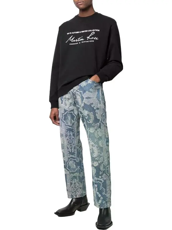 Martine Rose Slogan-print Sweatshirt - Black