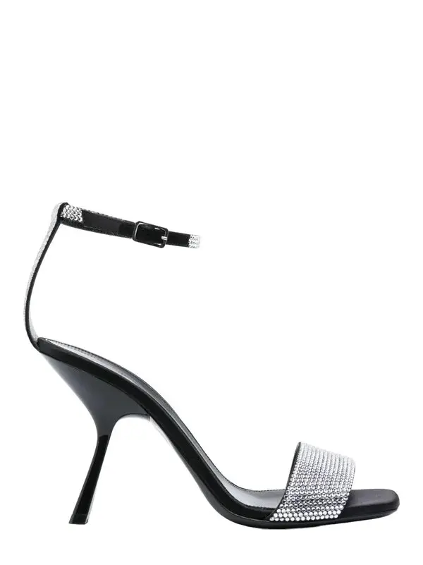 SERGIO ROSSI Embellished Heeled Sandals - Black