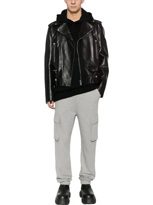 Balmain Logo-print Cotton Track Pants - Grey