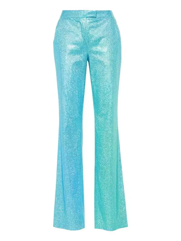 Giuseppe Di Morabito Rhinestone Embellished Straight Leg Trousers - Blue