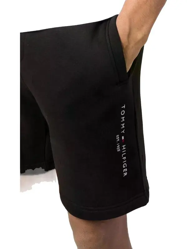 Tommy Hilfiger Cotton Blend Track Shorts - Black