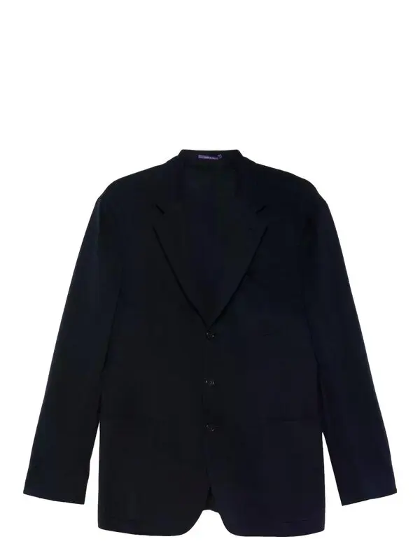 Ralph Lauren Purple Label Wool Blazer - Blue