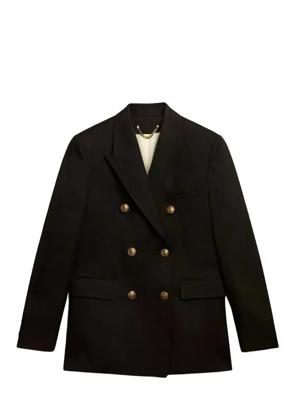 GOLDEN GOOSE Double-breasted Blazer - Black