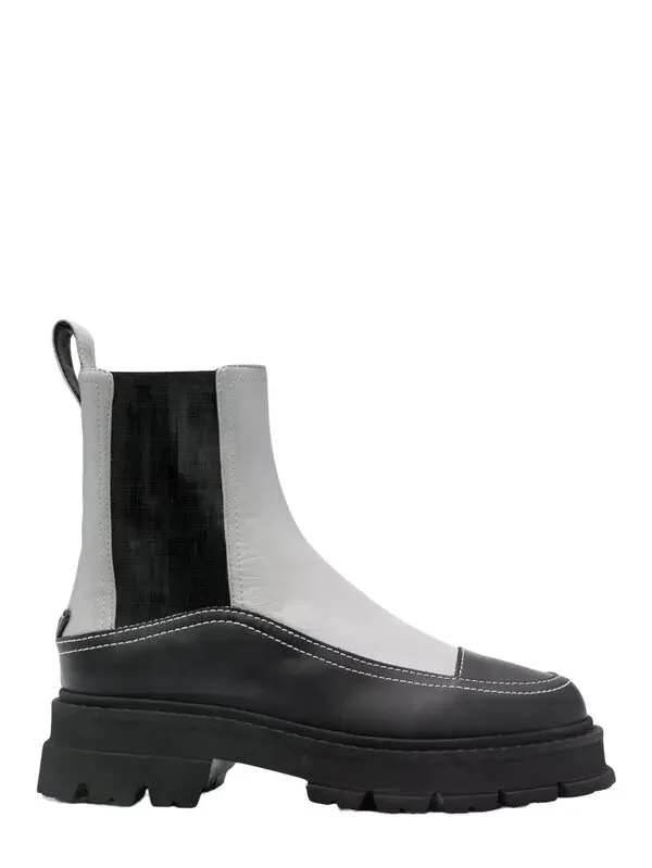 Emporio Armani 55mm Panelled Ankle Boots - Black