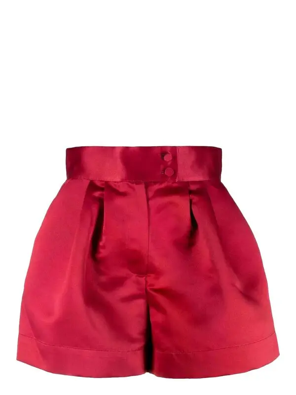 STYLAND Satin-finish Mini Shorts - Red