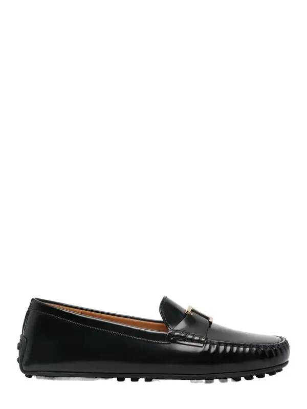 TOD'S Timeless Leather Loafers - Black
