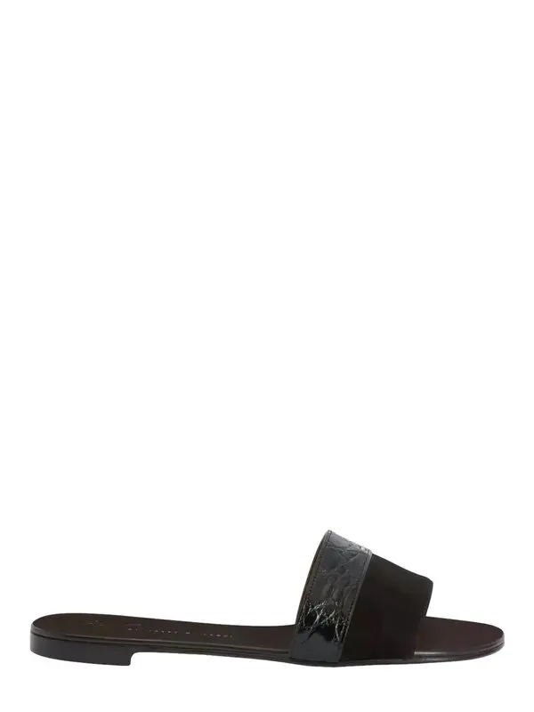 GIUSEPPE ZANOTTI Roose Slide Sandals - Black