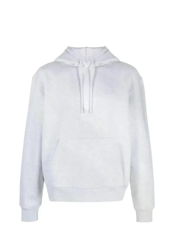 Jacquemus Embroidered Organic Cotton Hoodie - Grey