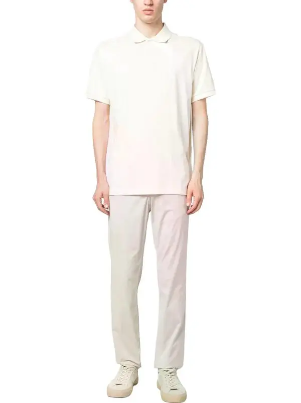 HACKETT Logo-embroidered Cotton Polo Shirt - Neutrals