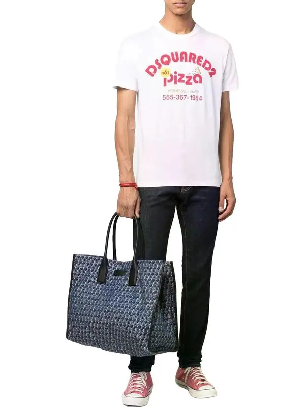 Dsquared2 Icon-logo Straight-leg Jeans - Blue