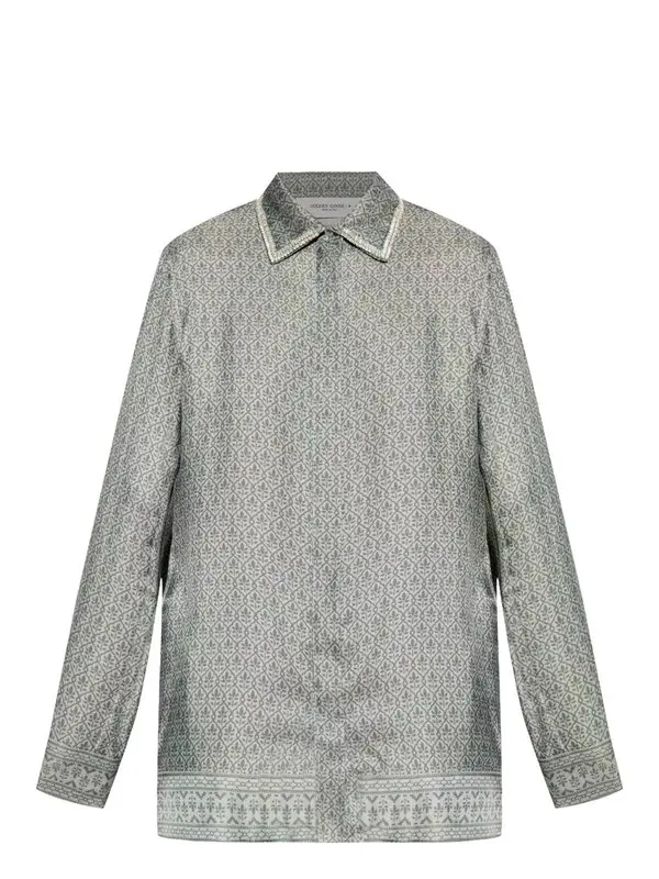 GOLDEN GOOSE Floral Print Shirt - Grey
